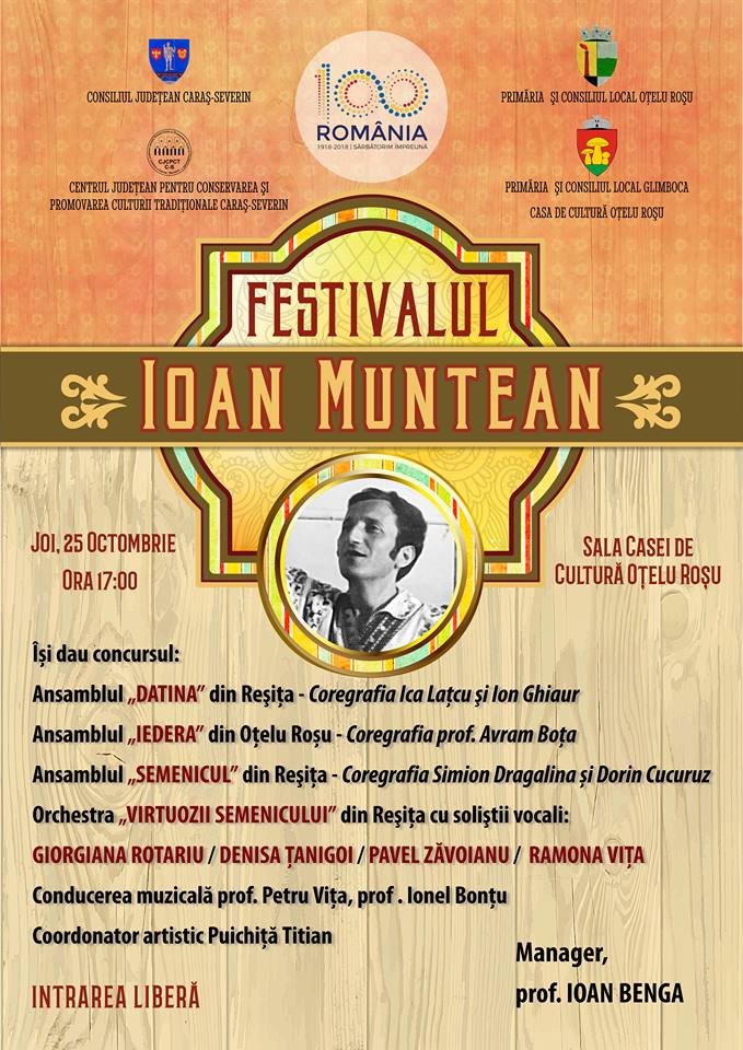 [FOTO] Festivalul Folcloric Omagial "Ioan Muntean" la Glimboca şi Oţelu Roşu! » Radio România Reșița