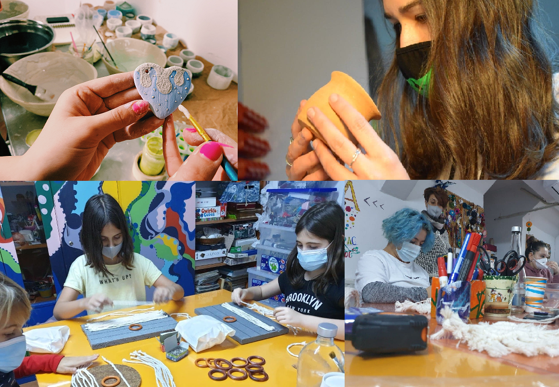 [FOTO-AUDIO] Obiecte decorative din lut și fulgi de zăpadă din macramé ...