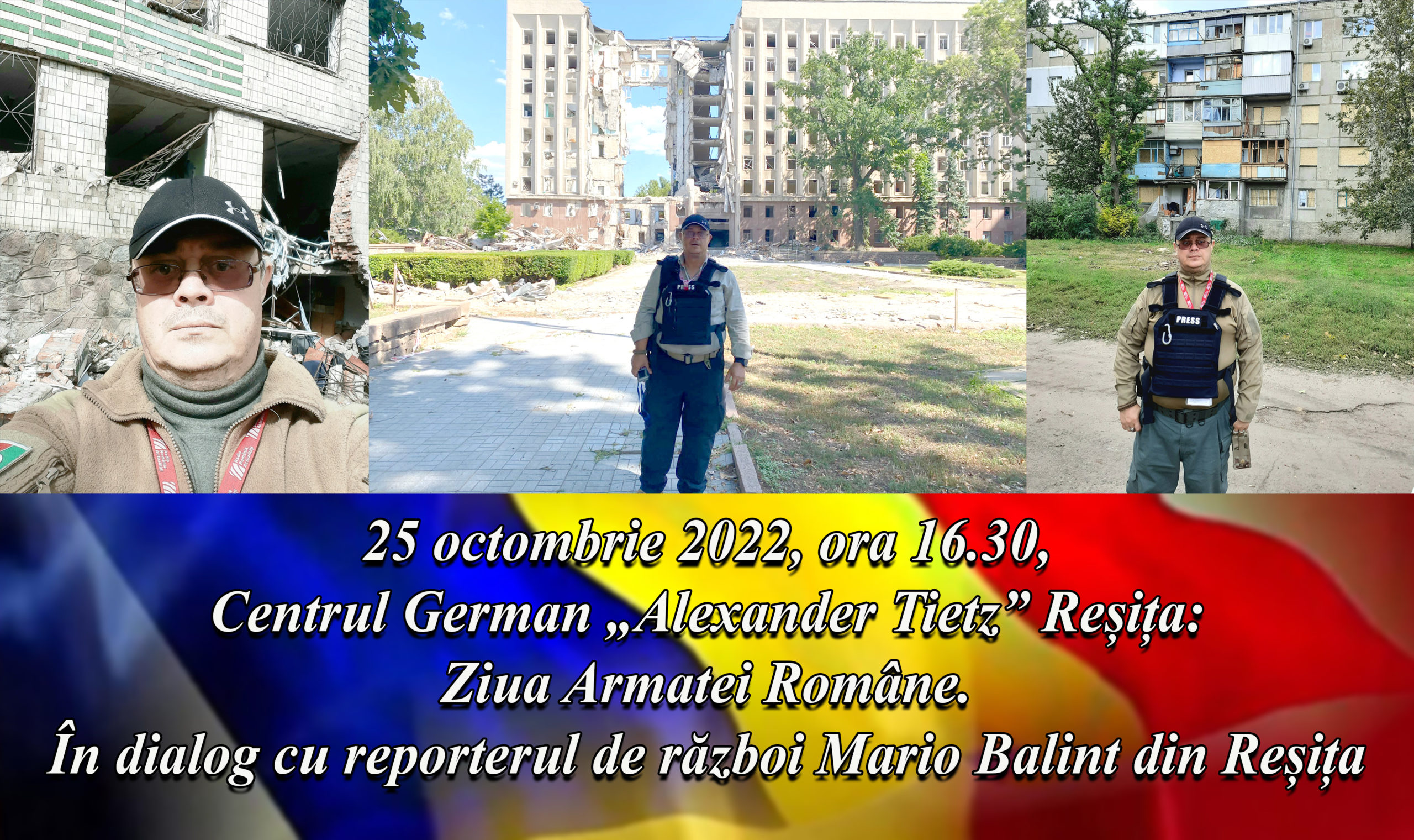 Reporterul de război, Mario Balint, se destăinuie publicului reşiţean ...