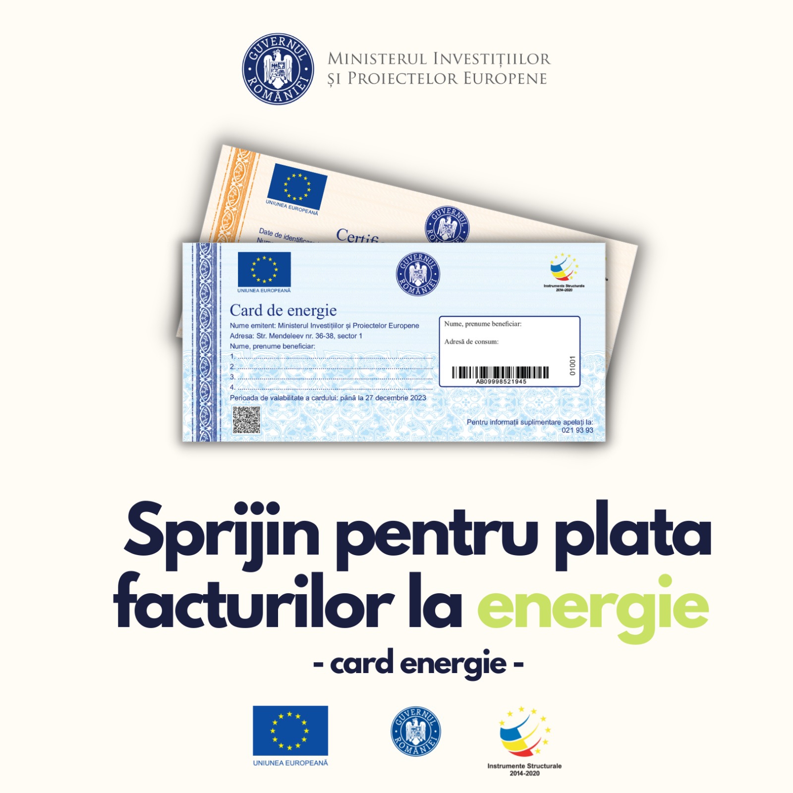 Ghidul cardurilor de energie. Tot ce trebuie să știi despre ajutorul de 1.400 de lei pentru ...