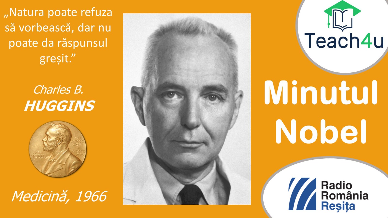 Minutul Nobel – Charles Brenton Huggins | Radio România Reșița