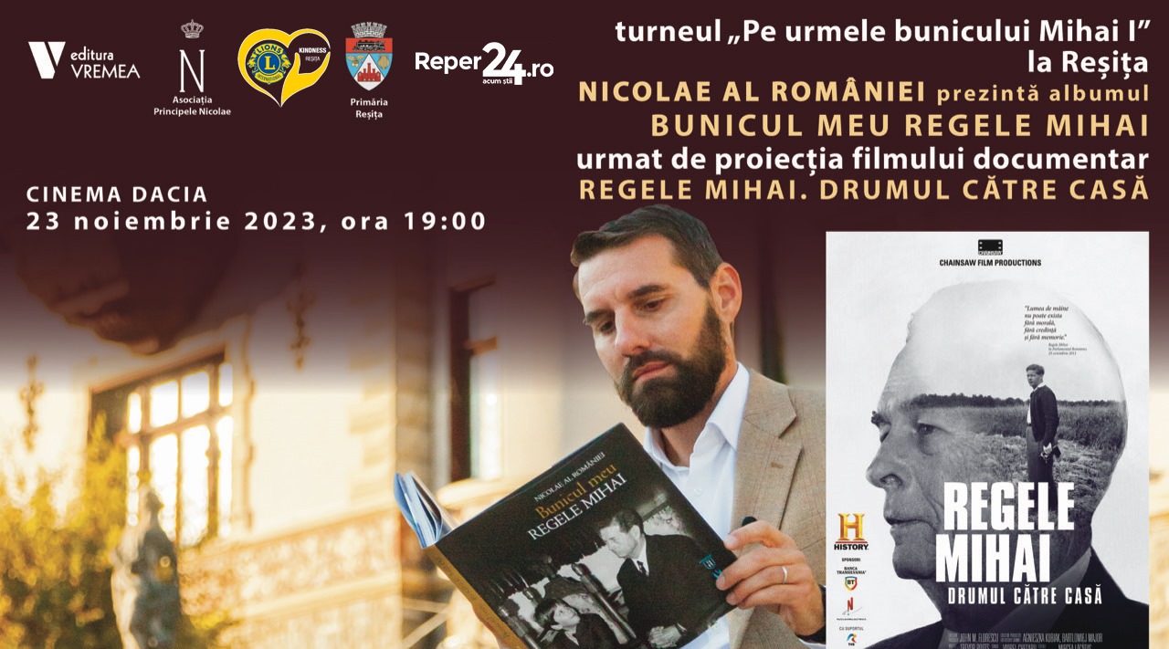 O lecție de istorie despre Regele Mihai, la Reșița, cu principele ...