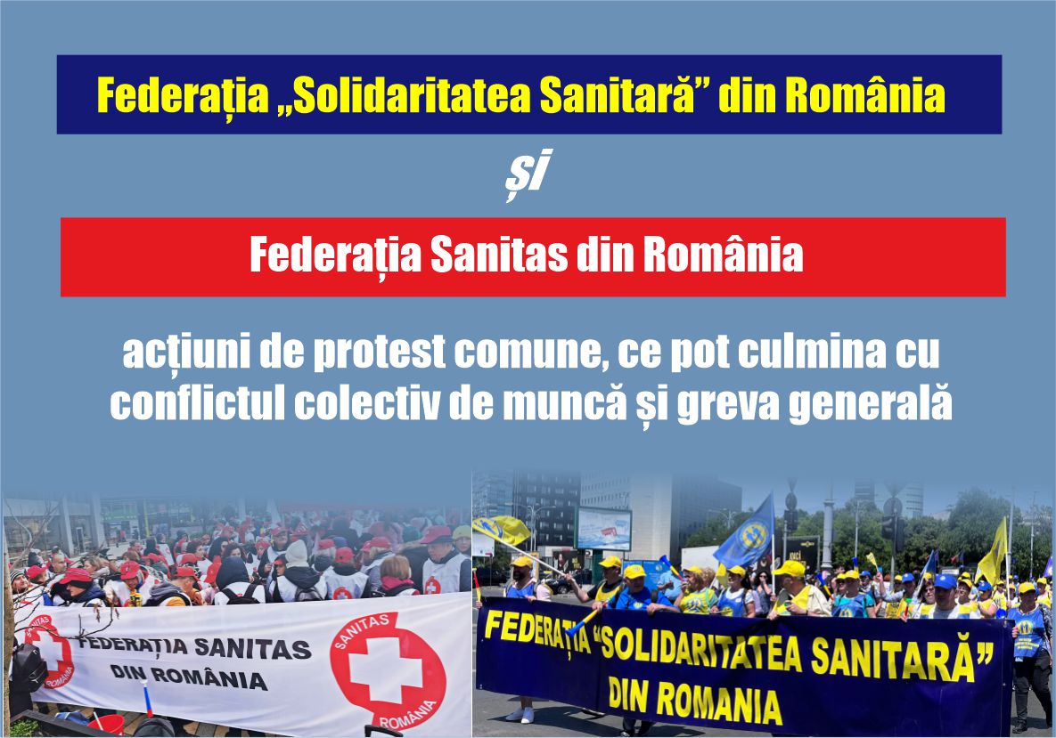 Sanitas şi Solidaritatea Sanitară protestează astăzi pentru un scop ...