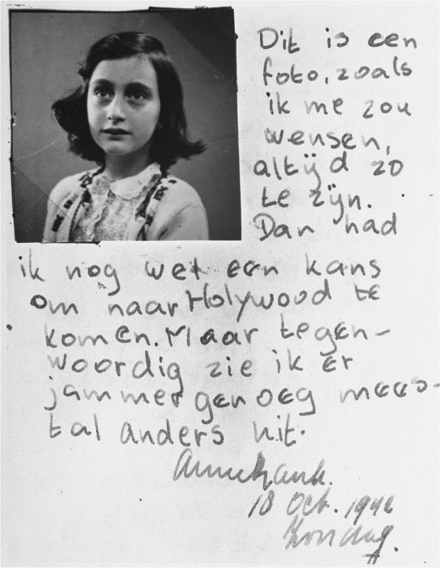 Anne Frank, un vis de copil care încă umblă desculț prin lumea orfană ...