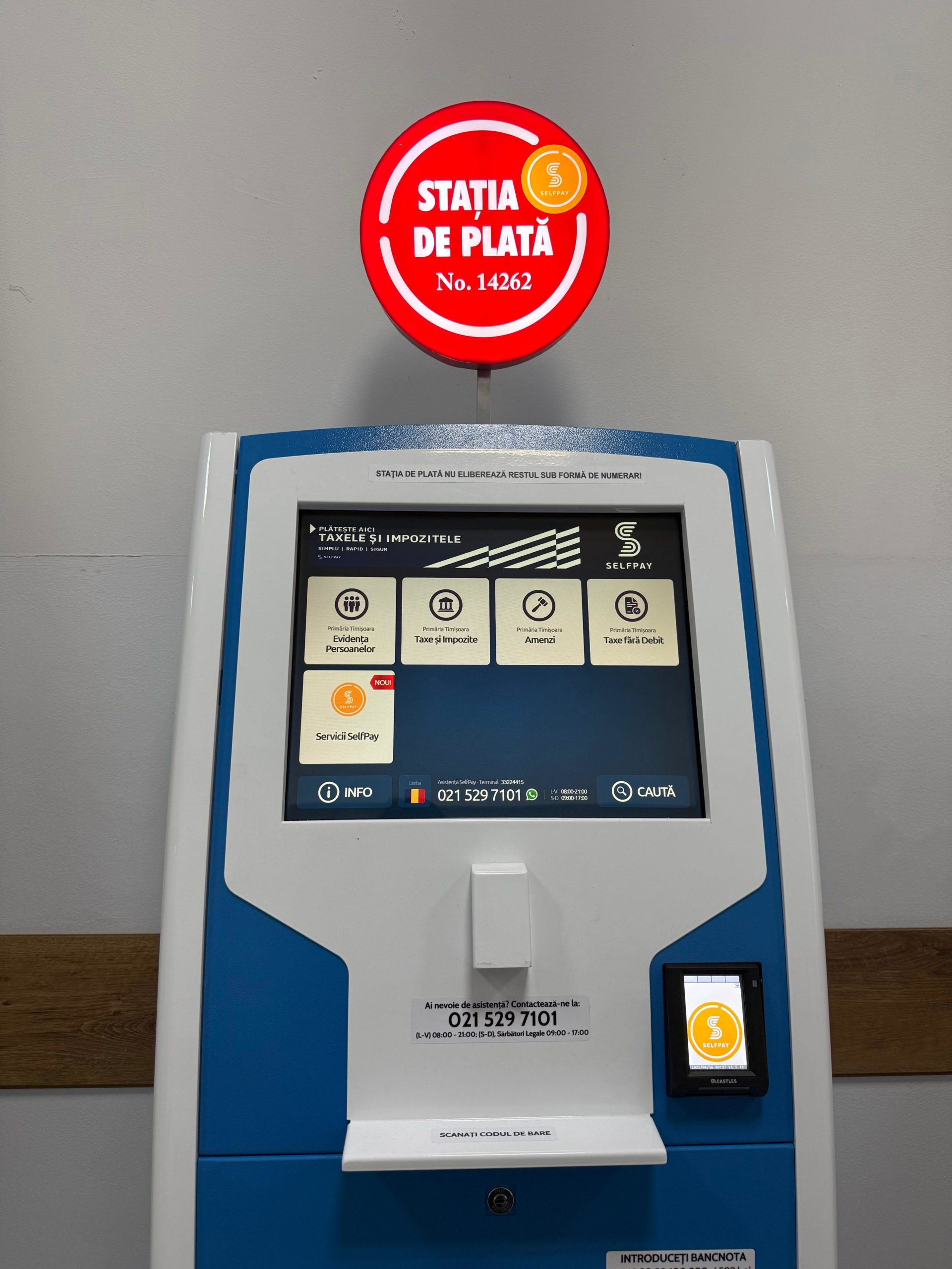 Timişorenii pot plăti taxele şi impozitele locale prin staţii SelfPay ...