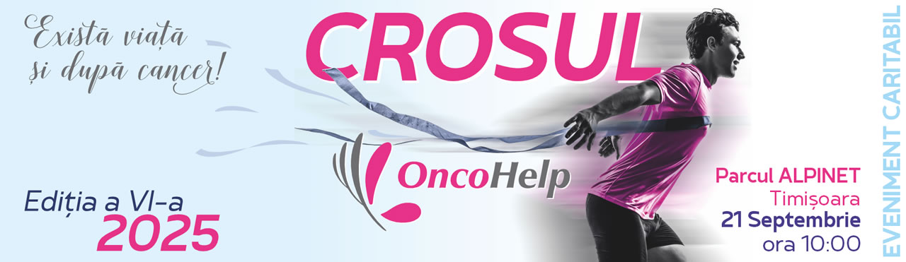 Crosul OncoHelp 2025: alergăm pentru viață și pentru achiziția unui agitator de trombocite ...