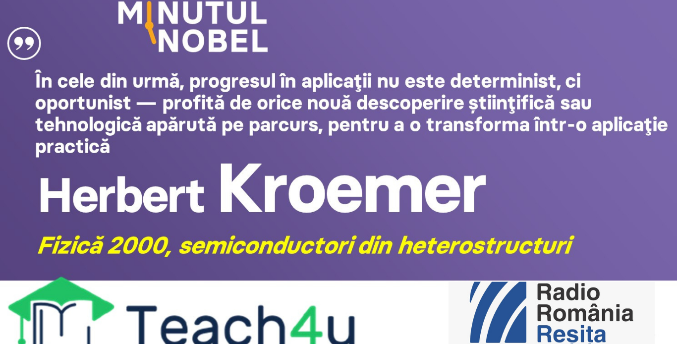 Minutul Nobel - Herbert Kroemer » Radio România Reșița